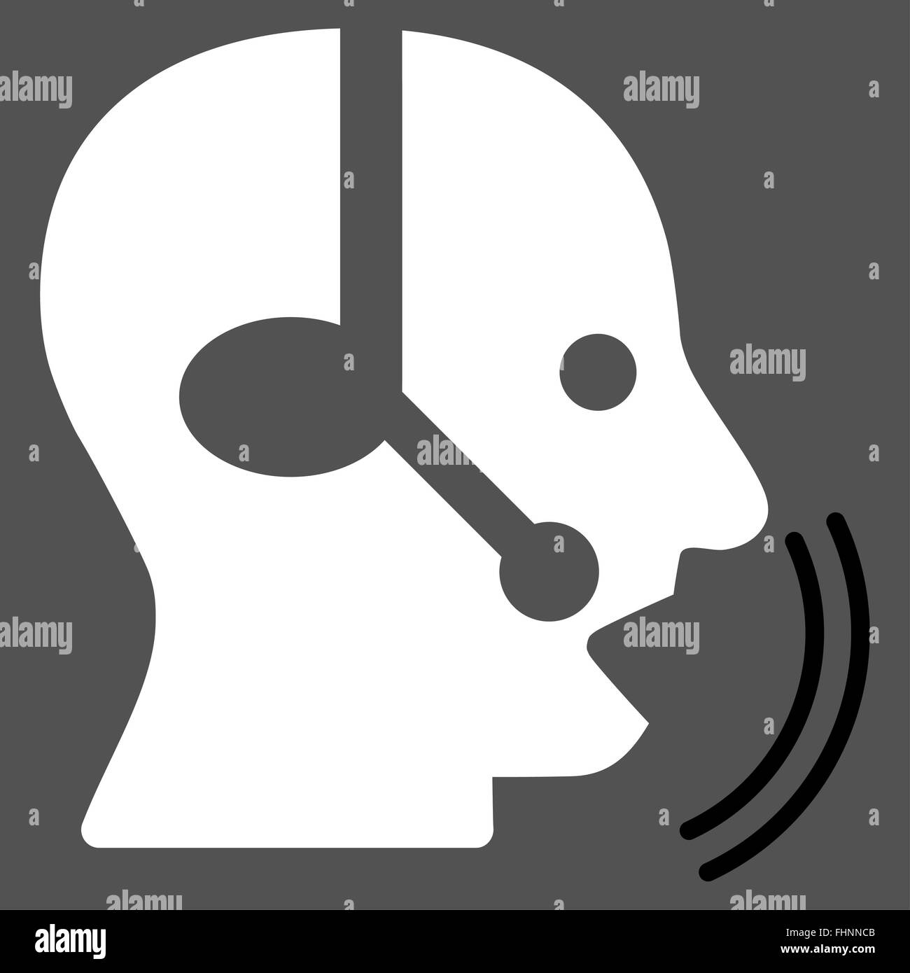 Operator Speech Icon Stock Photo - Alamy
