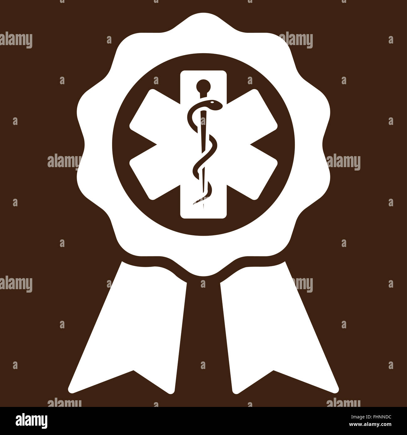 Medical Seal Icon Stock Photo - Alamy