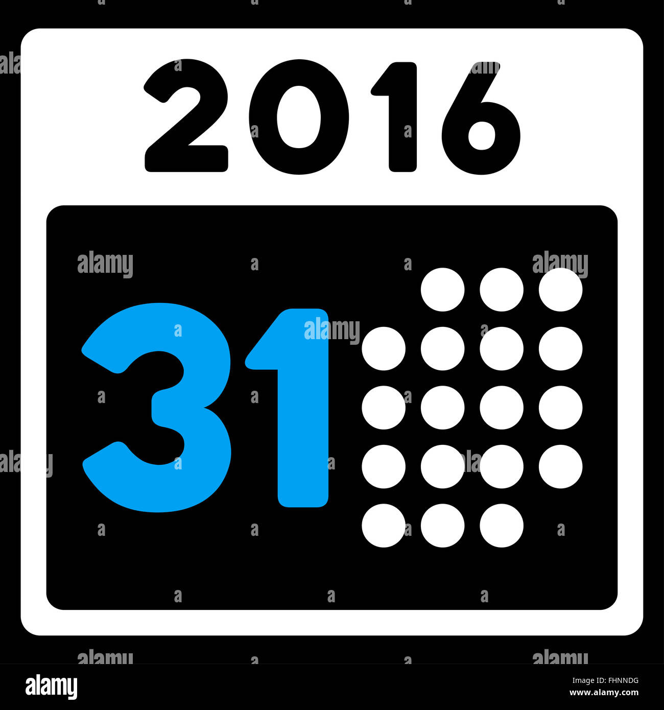 Last 2016 Month Day Icon Stock Photo - Alamy