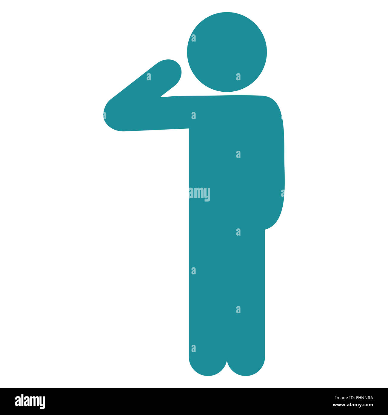 User Salute Icon Stock Photo - Alamy