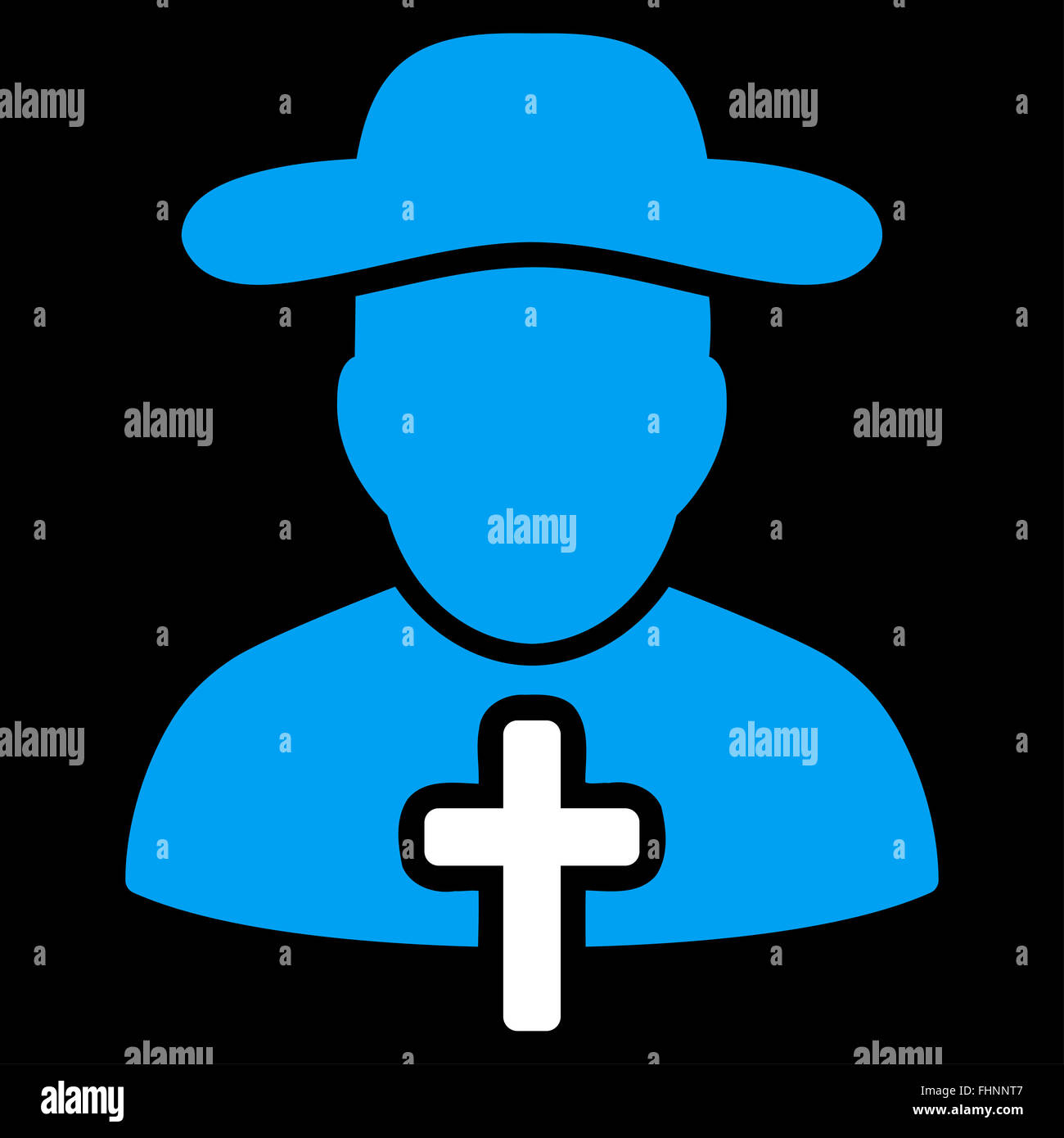 Cleric Flat Icon Stock Photo - Alamy
