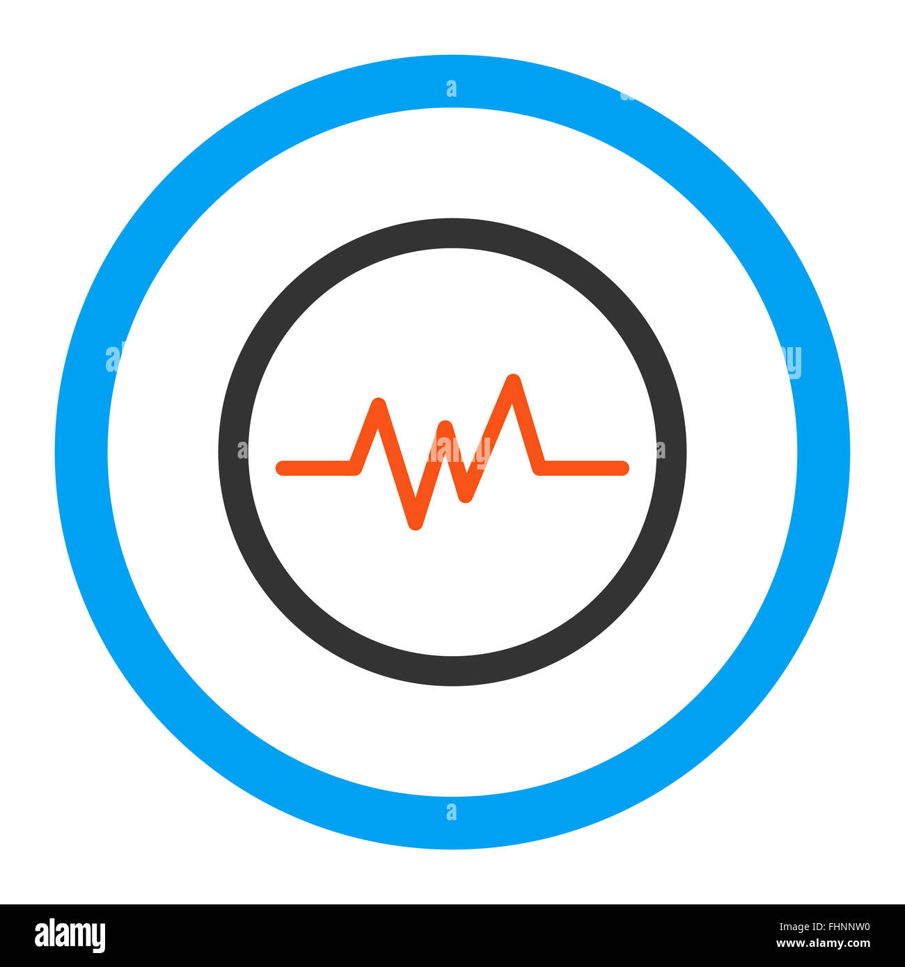 Pulse Monitoring Rounded Glyph Icon Stock Photo - Alamy