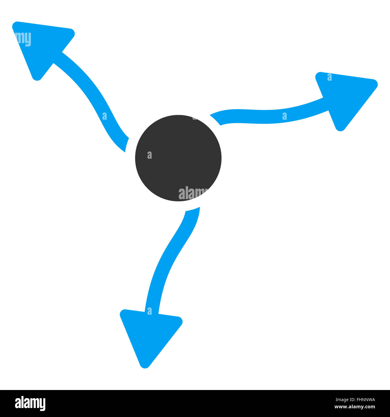 Curve Arrows Icon Stock Photo - Alamy