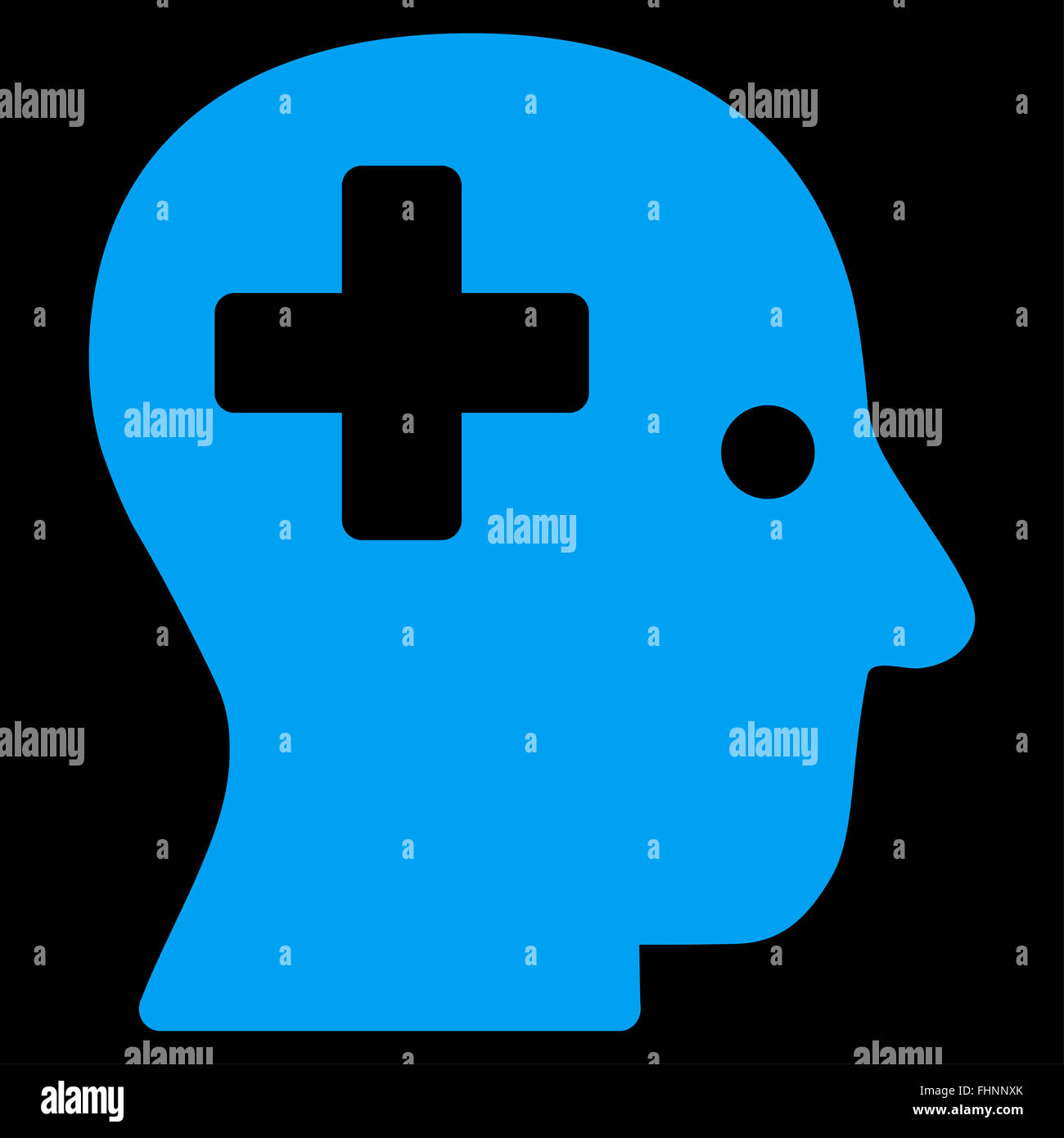 Plus Head Icon Stock Photo - Alamy