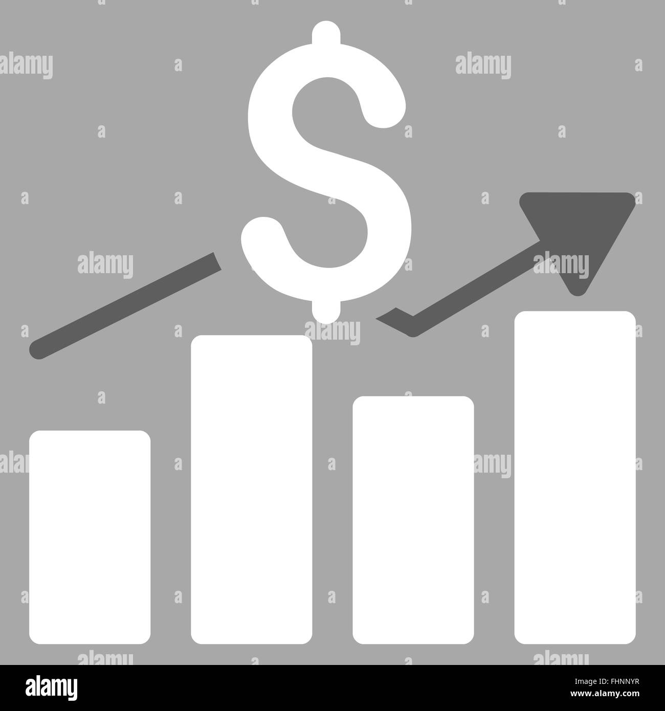 Sales Bar Chart Icon Stock Photo - Alamy
