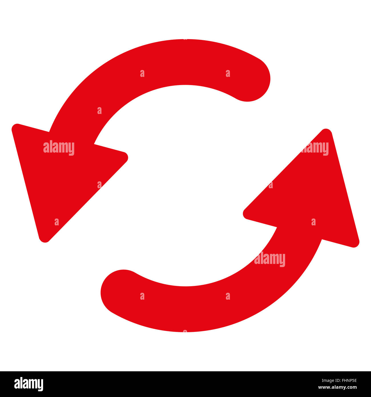 Refresh Ccw flat red color icon Stock Photo - Alamy