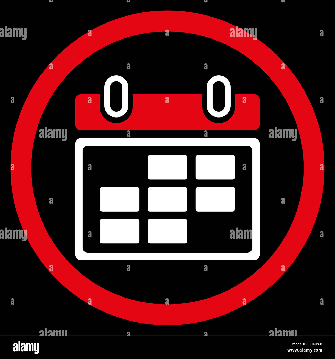 Month Plan Icon Stock Photo - Alamy