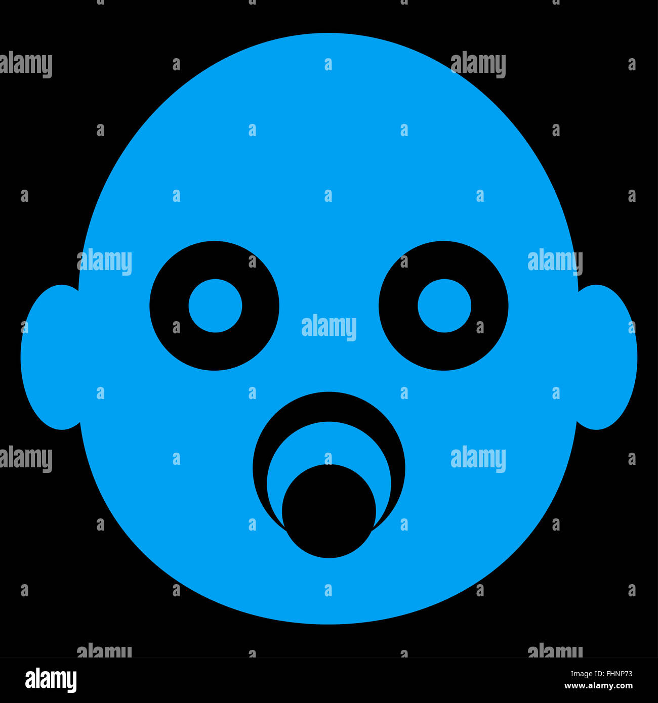 Baby Head Icon Stock Photo - Alamy