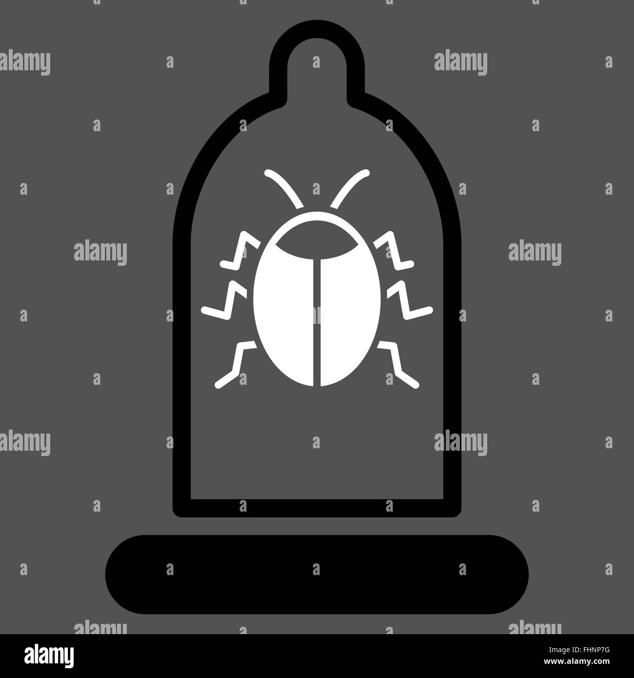 Bug Protection Icon Stock Photo - Alamy