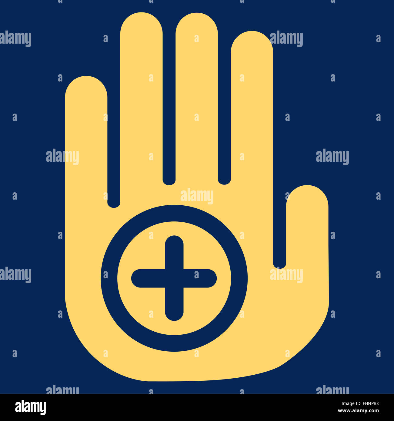 Hand Medical Marker Icon Stock Photo - Alamy