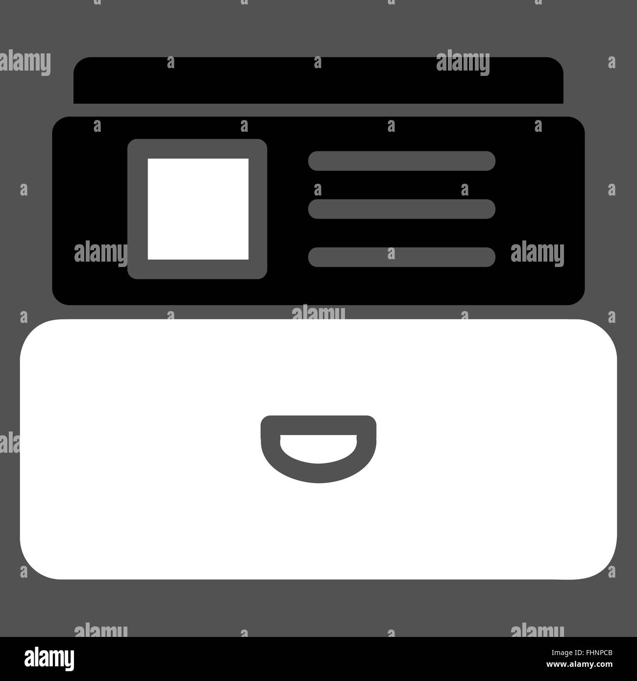 Index Box Icon Stock Photo - Alamy