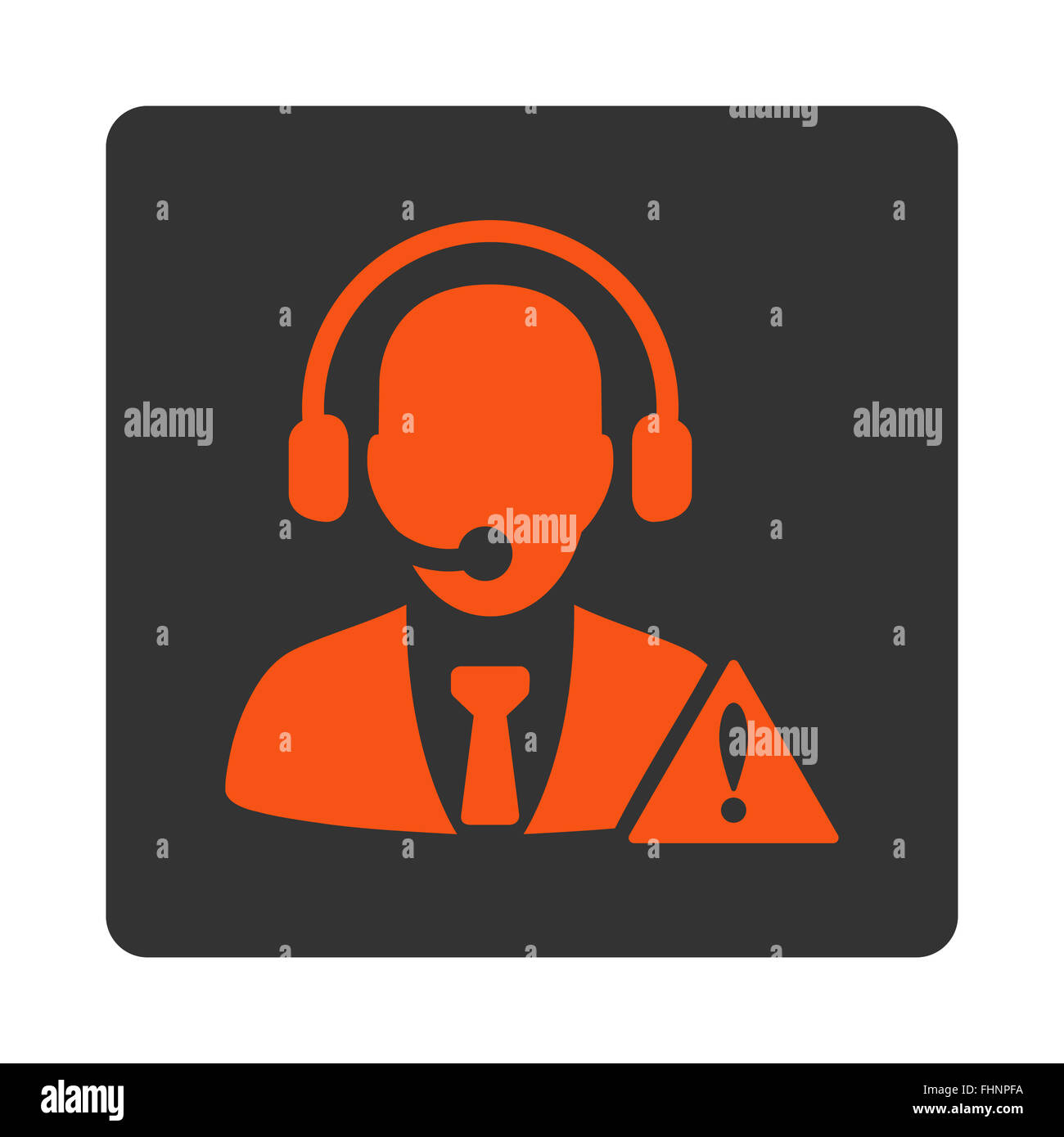 Emergency service headset icon Cut Out Stock Images & Pictures - Alamy