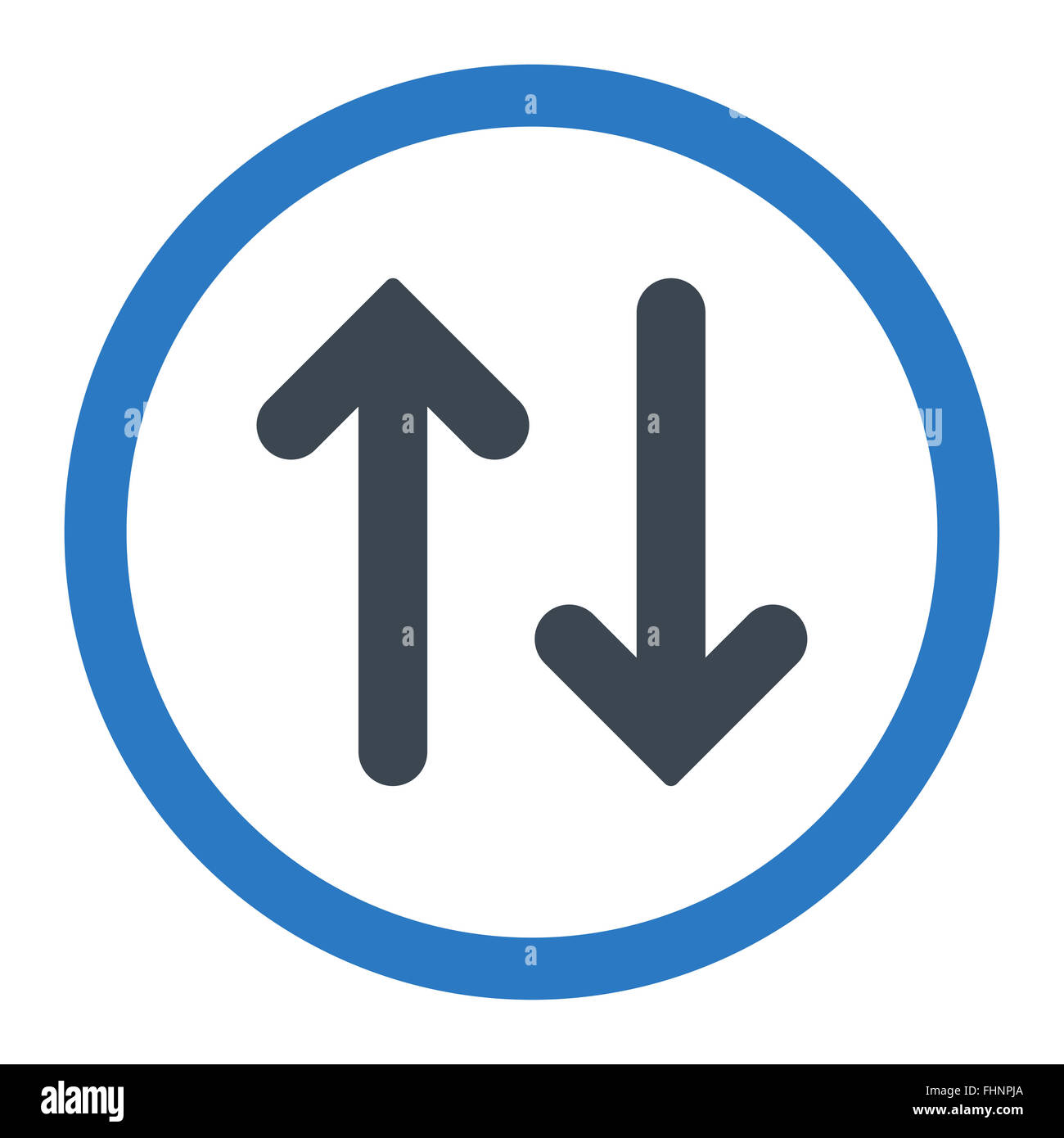 Flip flat smooth blue colors rounded raster icon Stock Photo - Alamy