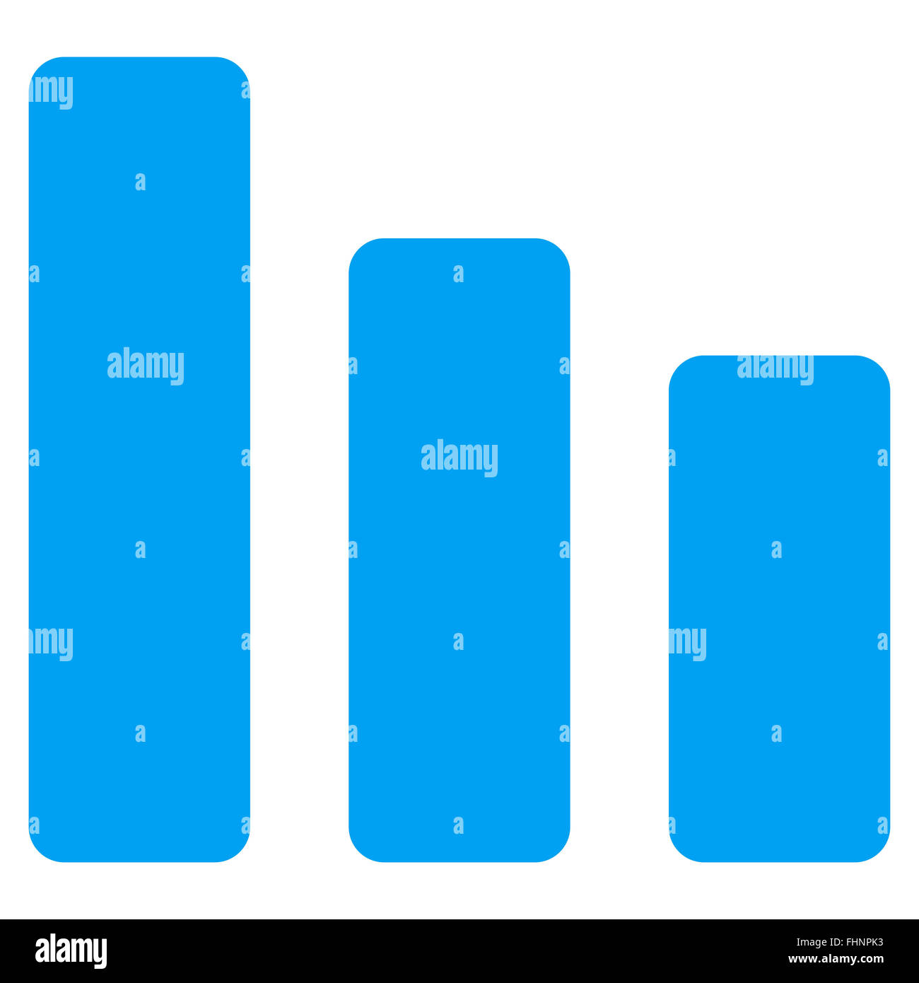 Bar chart decrease icon Stock Photo - Alamy