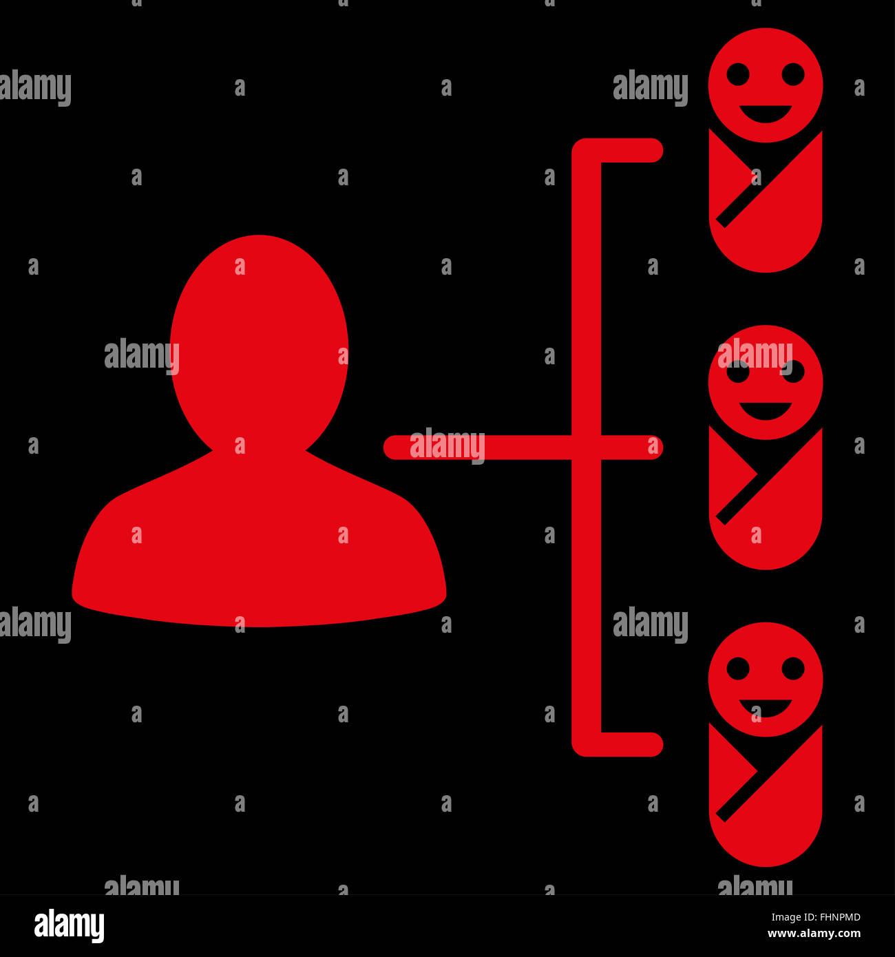 Children Links Icon Stock Photo - Alamy