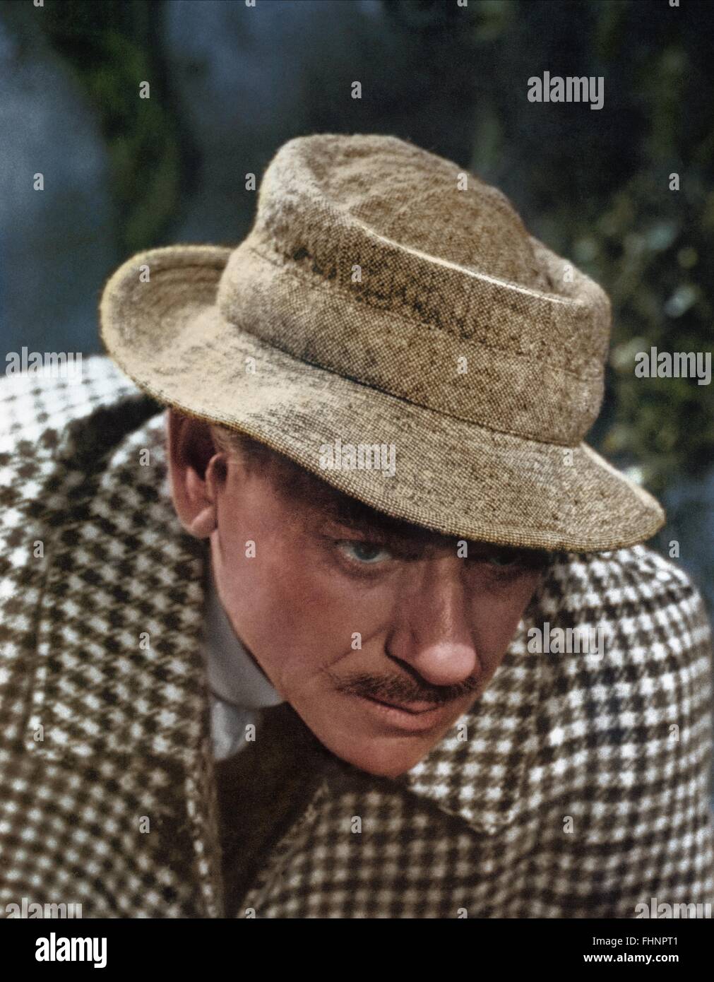 NIGEL BRUCE, BASIL RATHBONE, THE HOUND OF THE BASKERVILLES, 1939 Stock ...