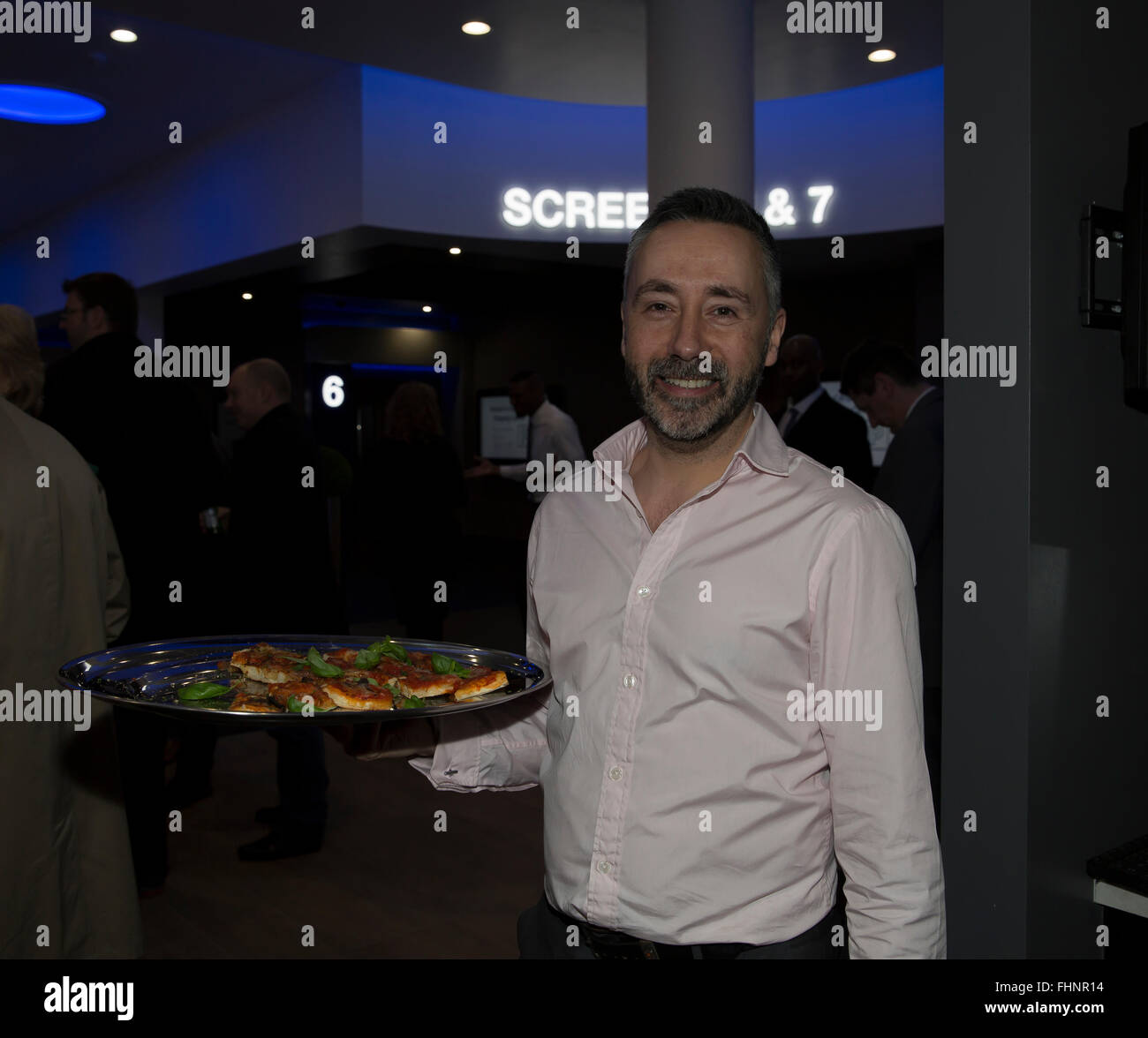 Orpington,UK,25th February 2016,Unique isense cinema screen arrives at ...