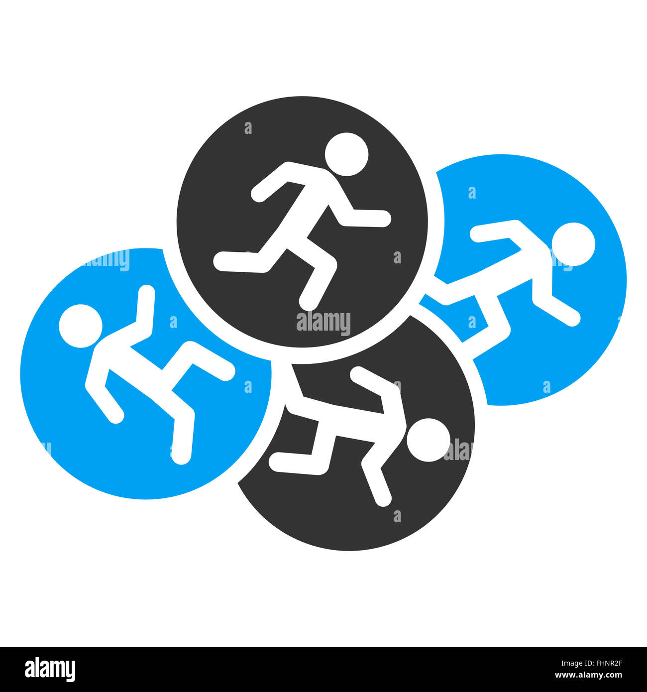 Running Men Icon Stock Photo - Alamy