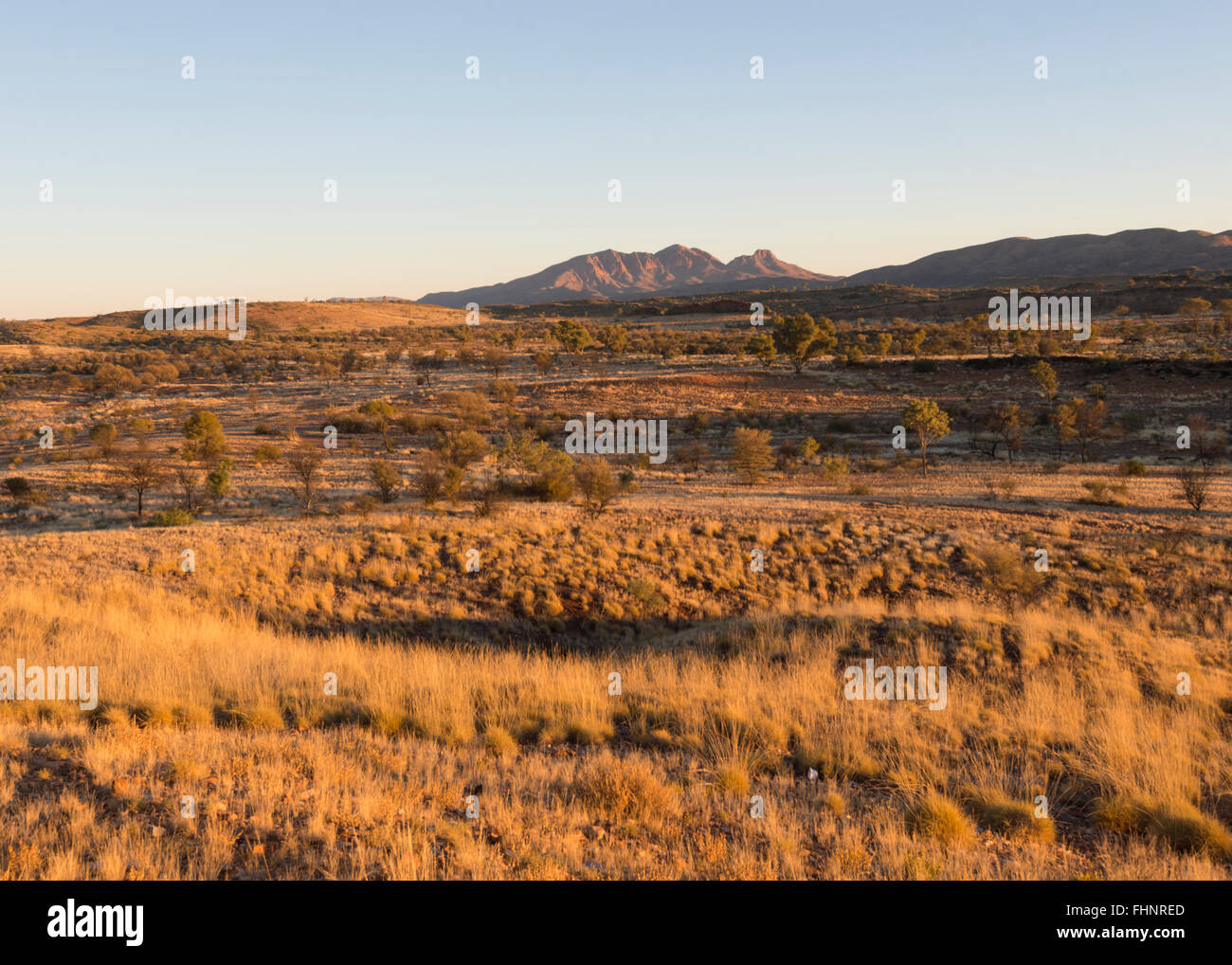 Mount Sonder at Sunrise, West MacDonnell Ranges, Northern Territory, NT ...
