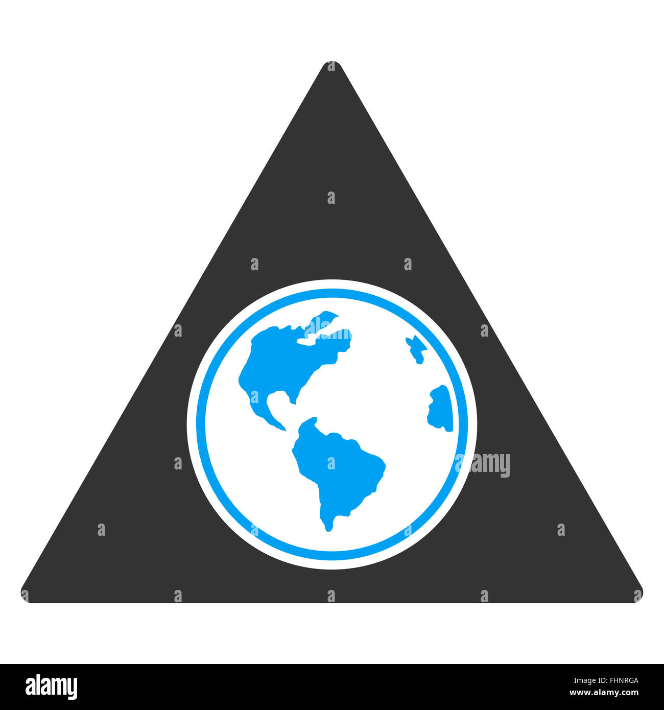 Terra Triangle Icon Stock Photo - Alamy
