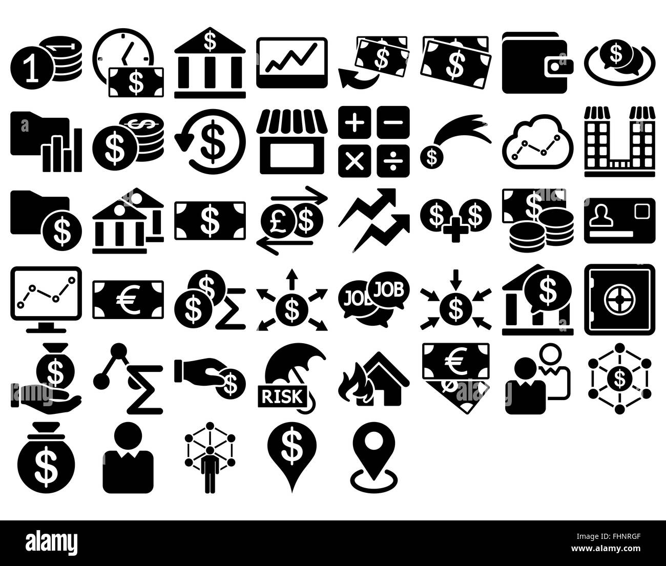 Business Icon Set Stock Photo - Alamy