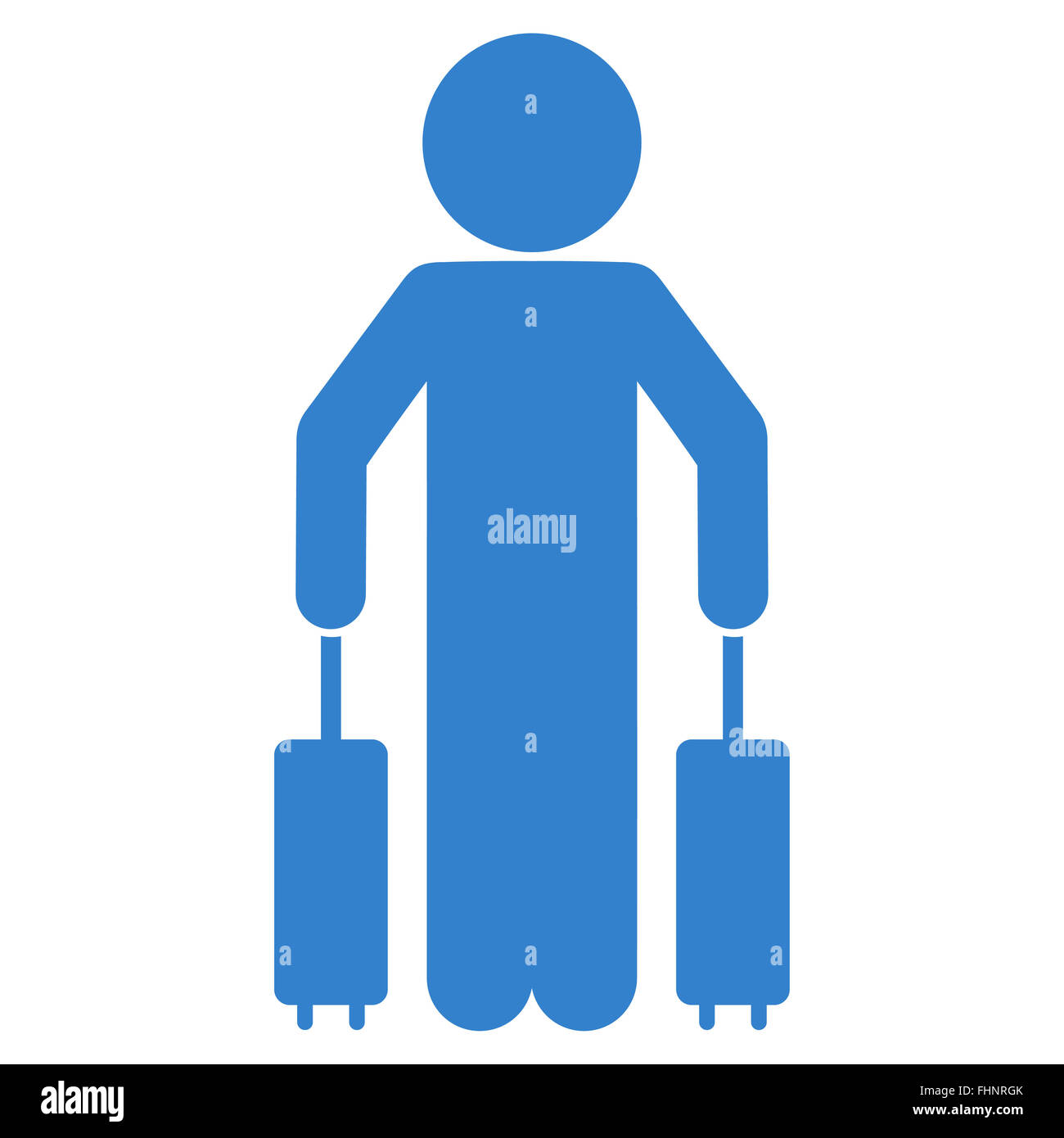 Young Man Passenger Icon Stock Photo - Alamy