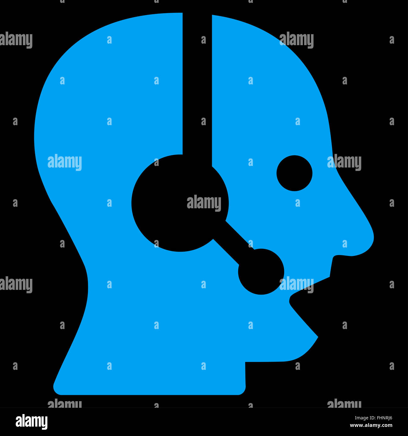 Operator Flat Icon Stock Photo - Alamy