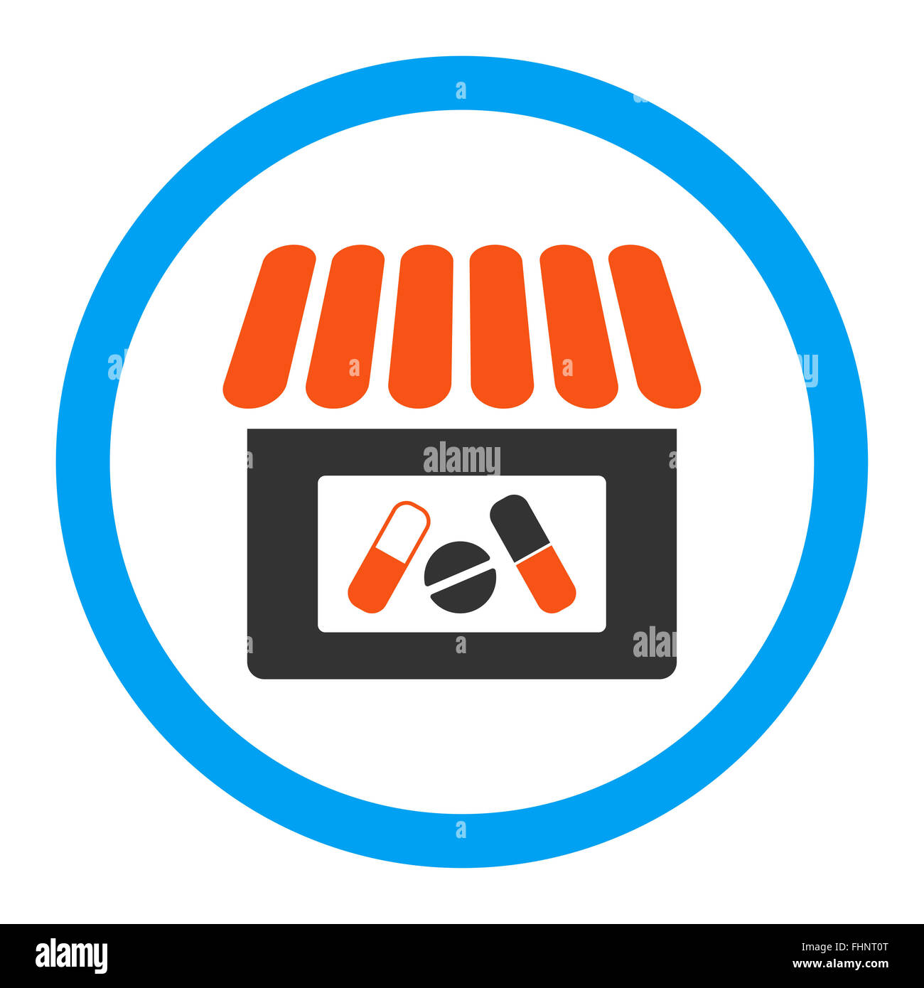 Drugstore Rounded Vector Icon Stock Photo - Alamy
