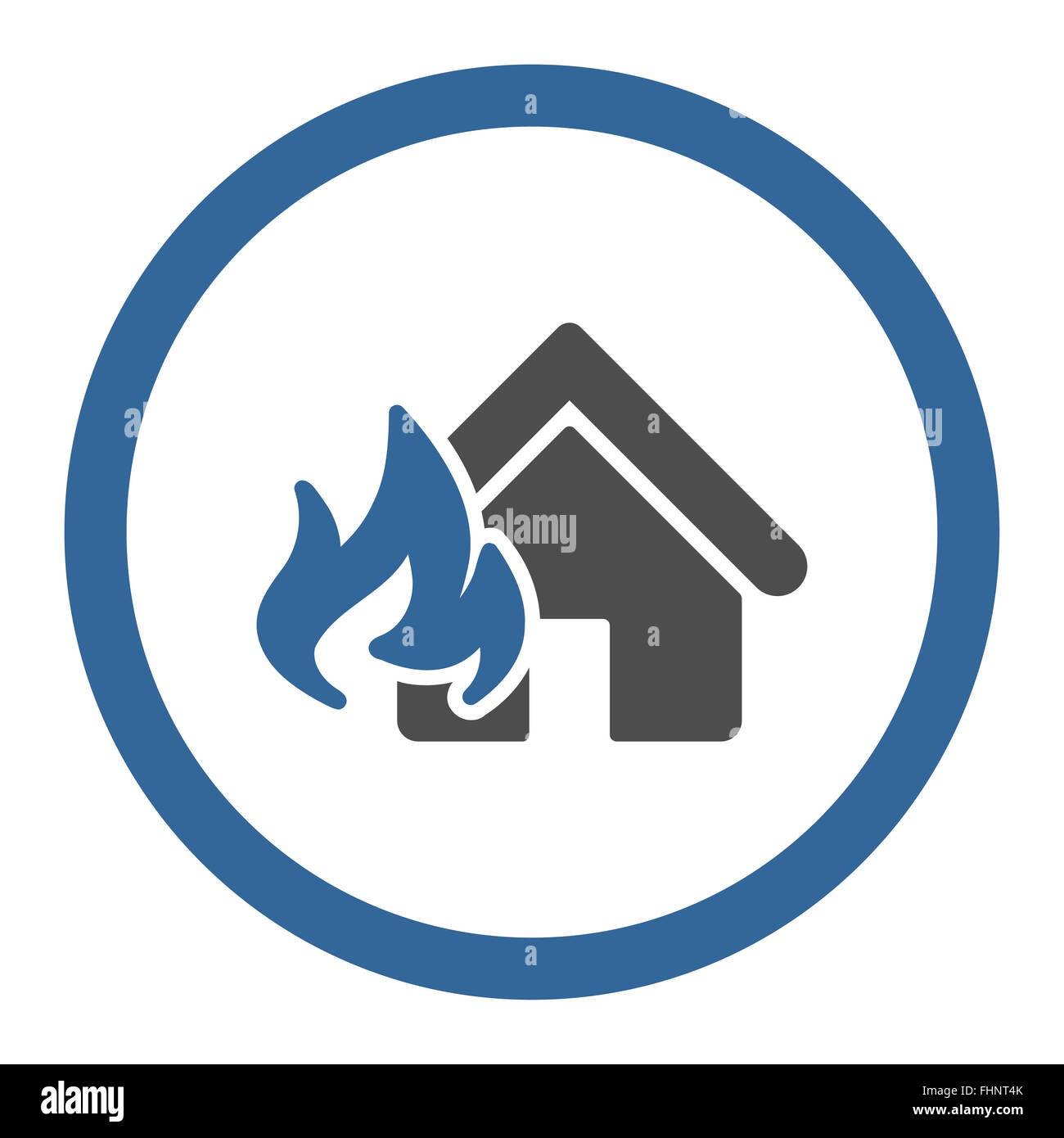 Fire Damage icon Stock Photo - Alamy