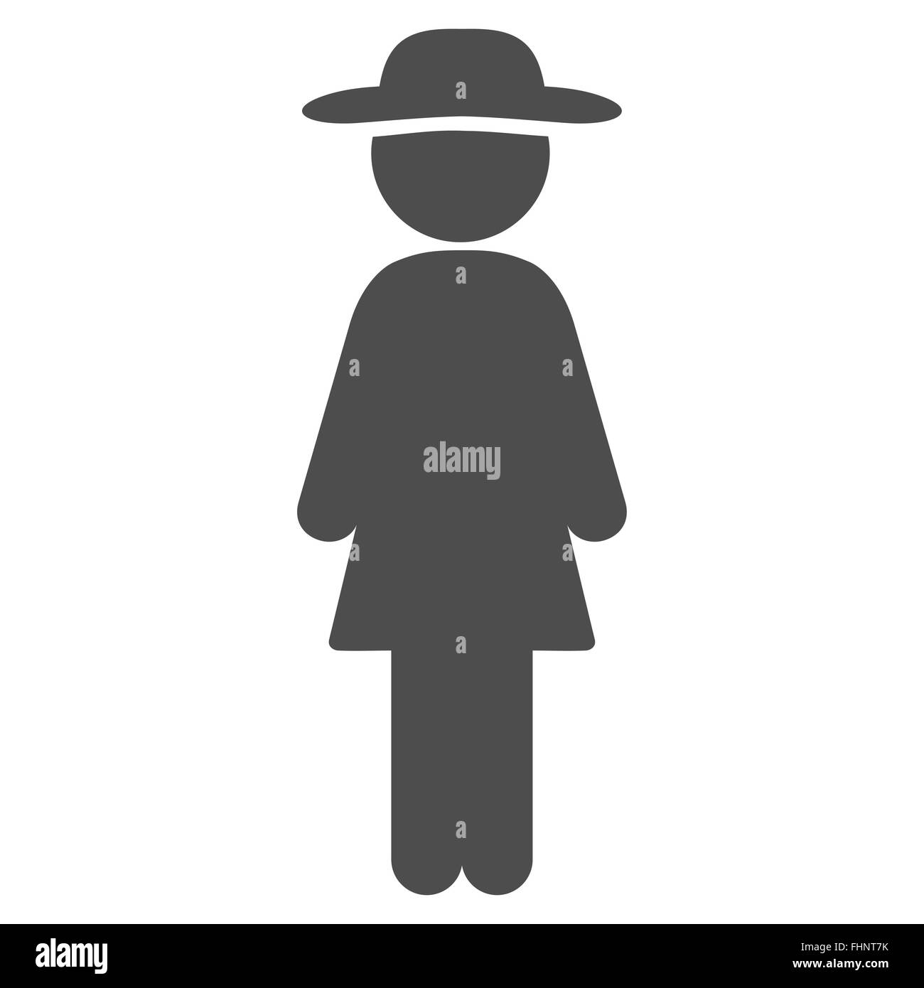 Standing Lady Icon Stock Photo - Alamy