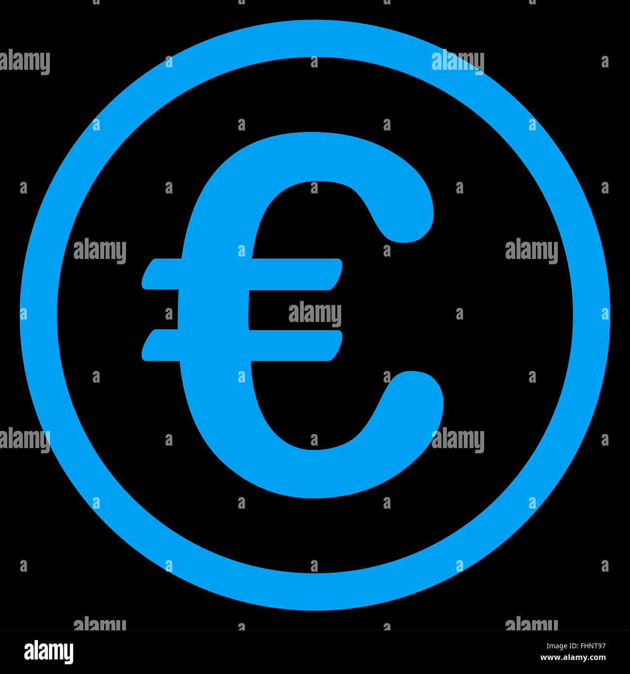 Euro Coin Icon Stock Photo - Alamy
