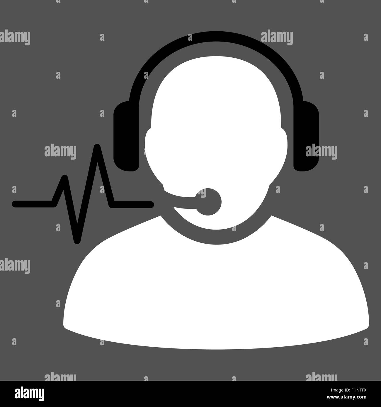 Operator Signal Icon Stock Photo - Alamy