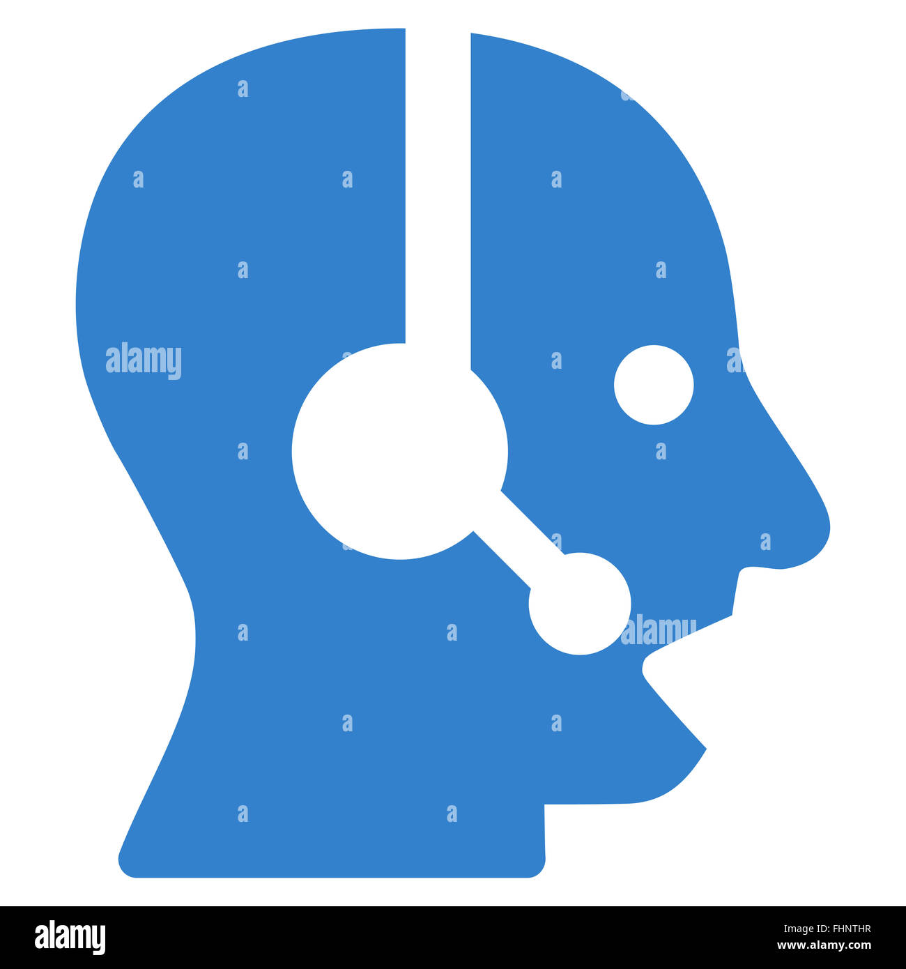 Operator Flat Icon Stock Photo - Alamy