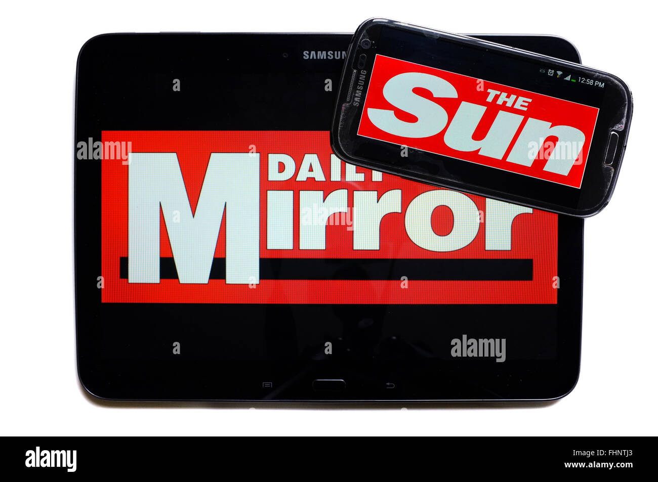 Tabloid newspapers hi-res stock photography and images - Alamy
