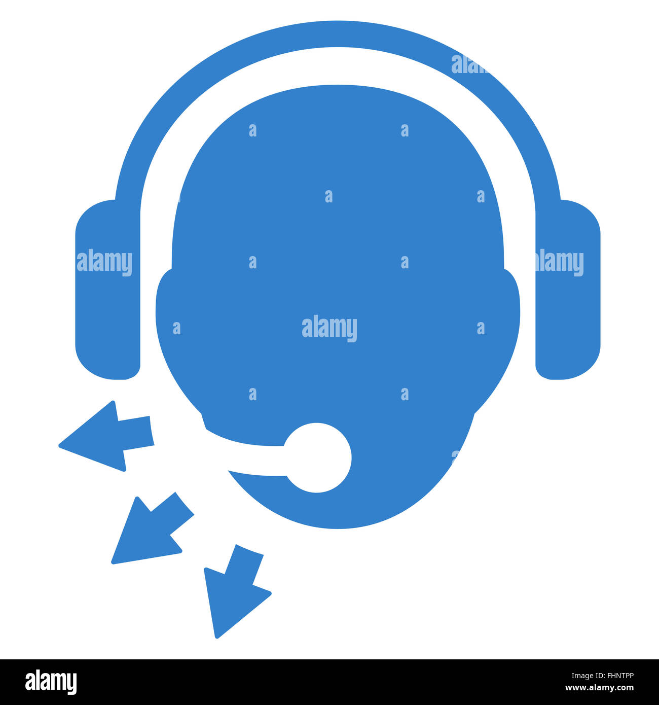 Operator Message Flat Icon Stock Photo - Alamy