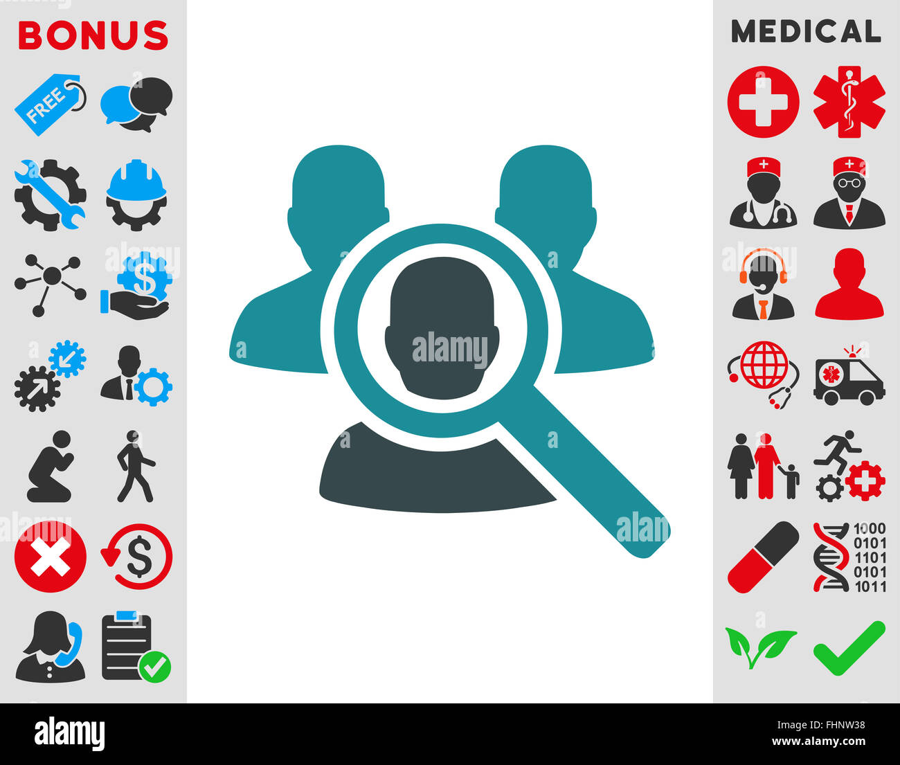 Search Patient Icon Stock Photo - Alamy