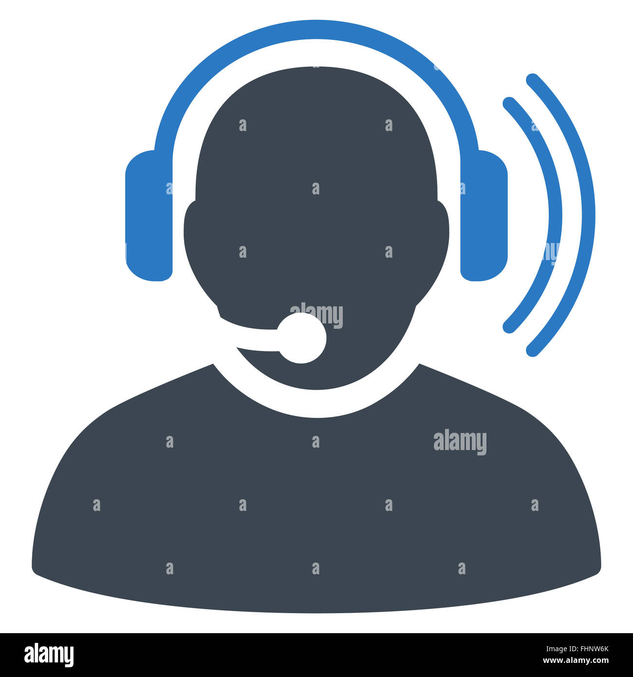 Operator Signal Icon Stock Photo - Alamy