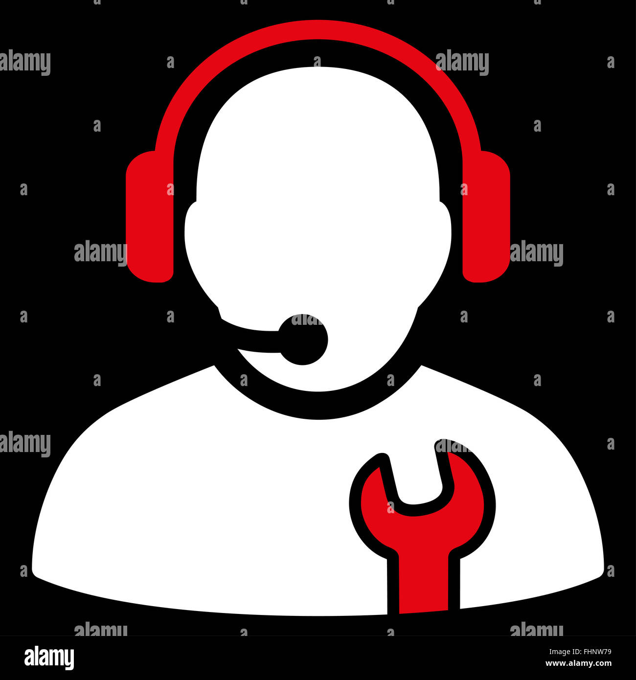 Service Operator Icon Stock Photo - Alamy