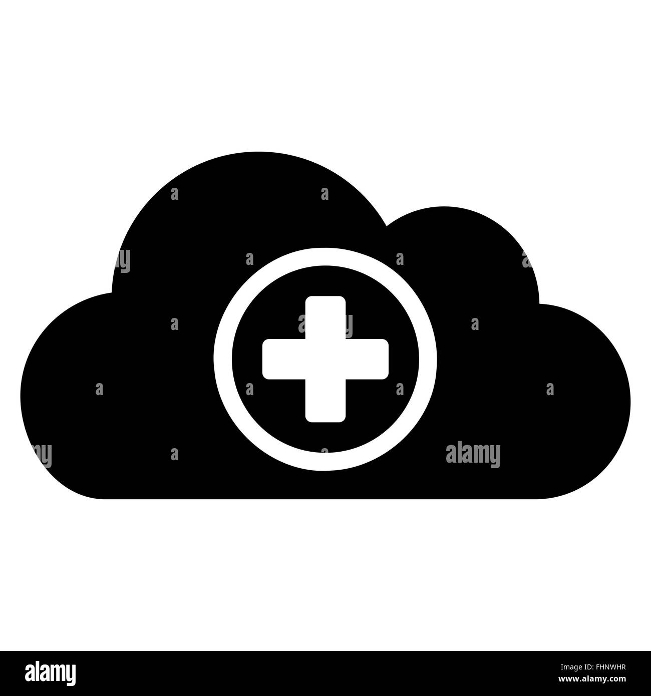 Health Care Cloud Icon Stock Photo - Alamy