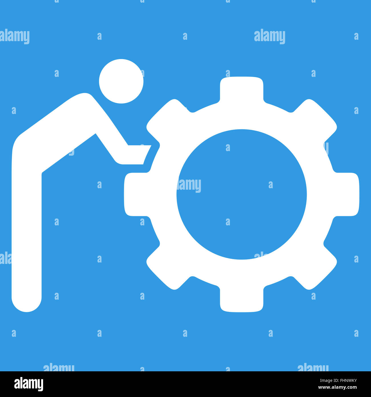 Working Person Icon Stock Photo - Alamy