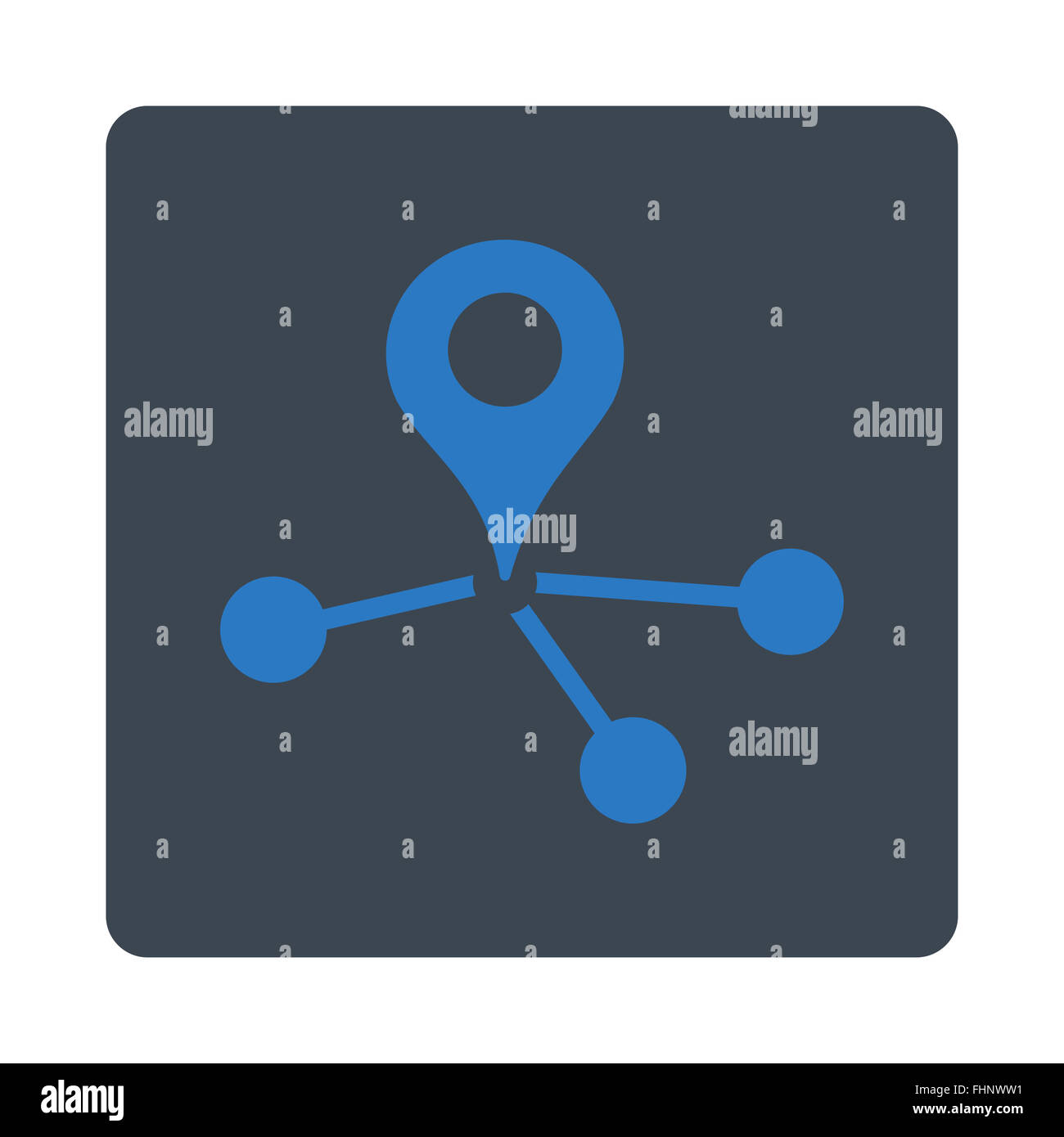 Geo Network Icon Stock Photo - Alamy