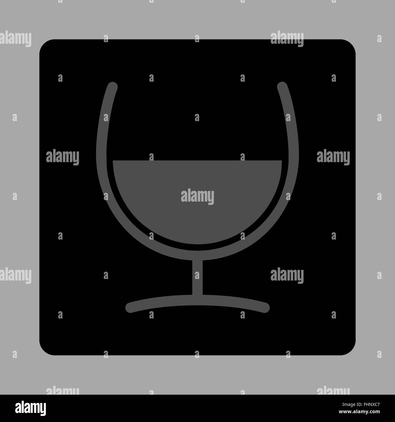 Remedy Glass Rounded Square Button Stock Photo - Alamy