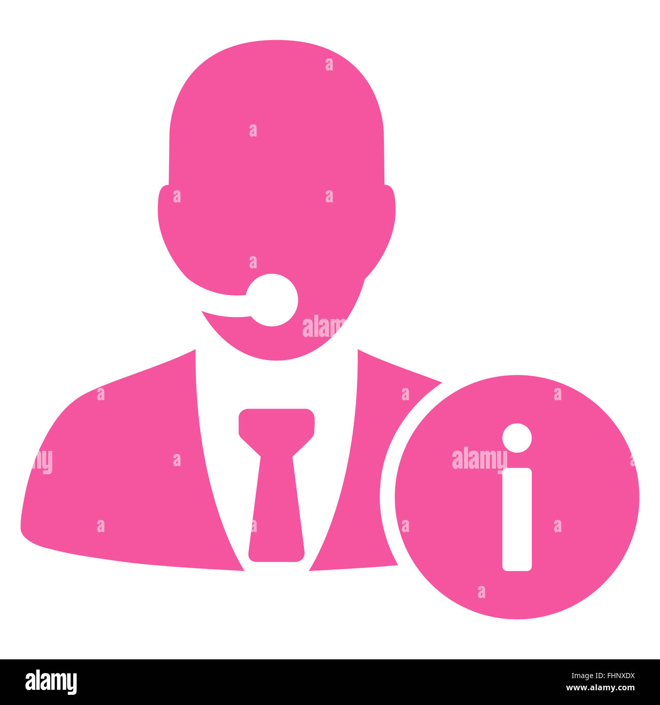 Reception operator icon from business hi-res stock photography and ...