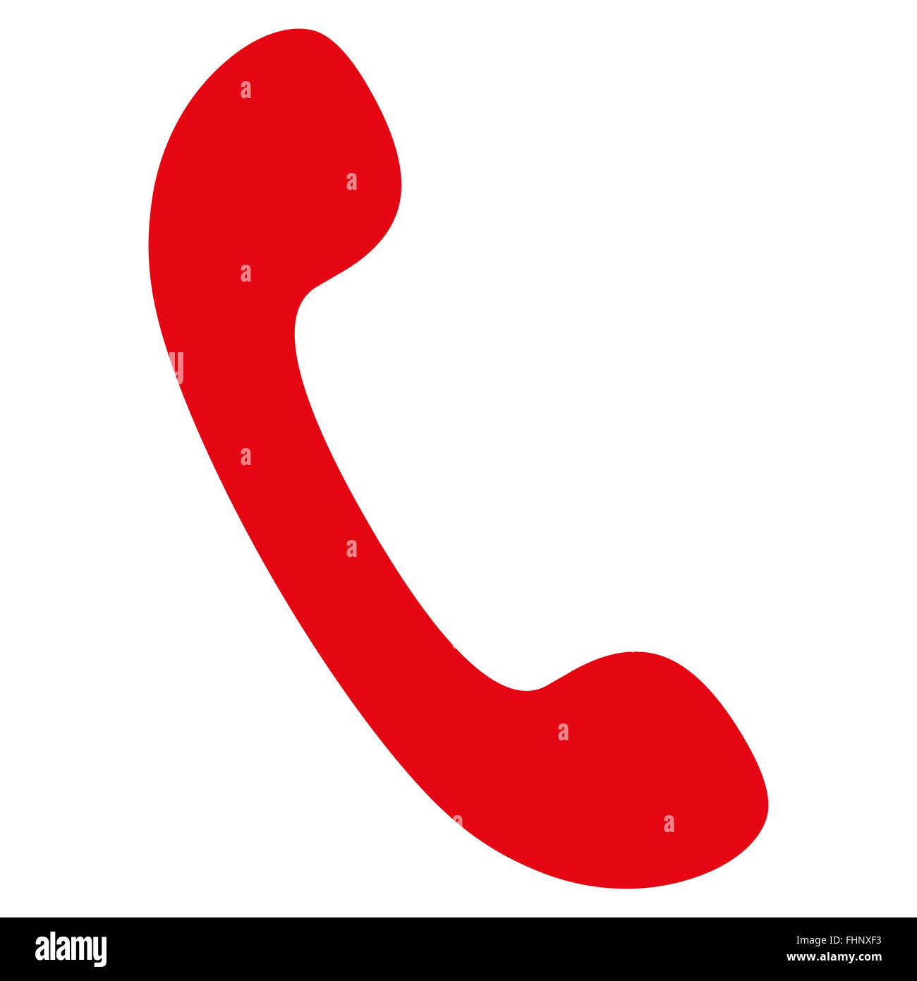 Phone flat red color icon Stock Photo - Alamy