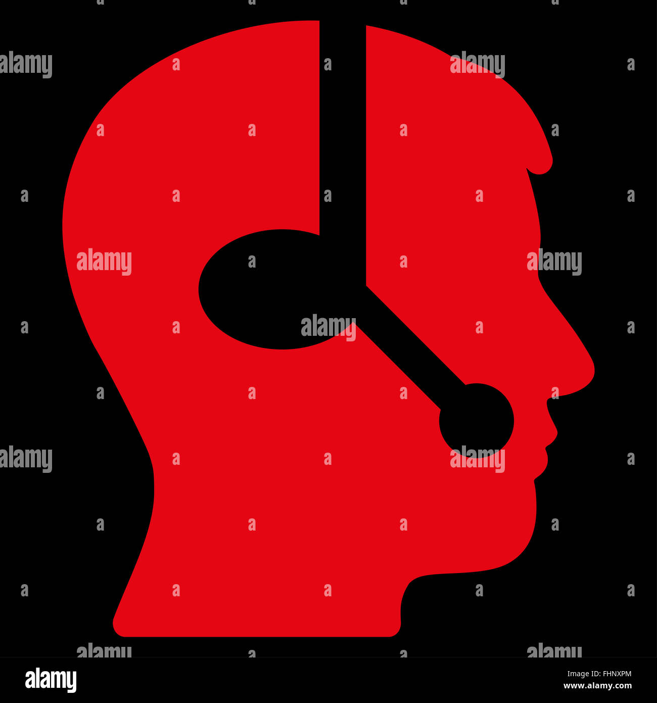 Operator Flat Icon Stock Photo - Alamy