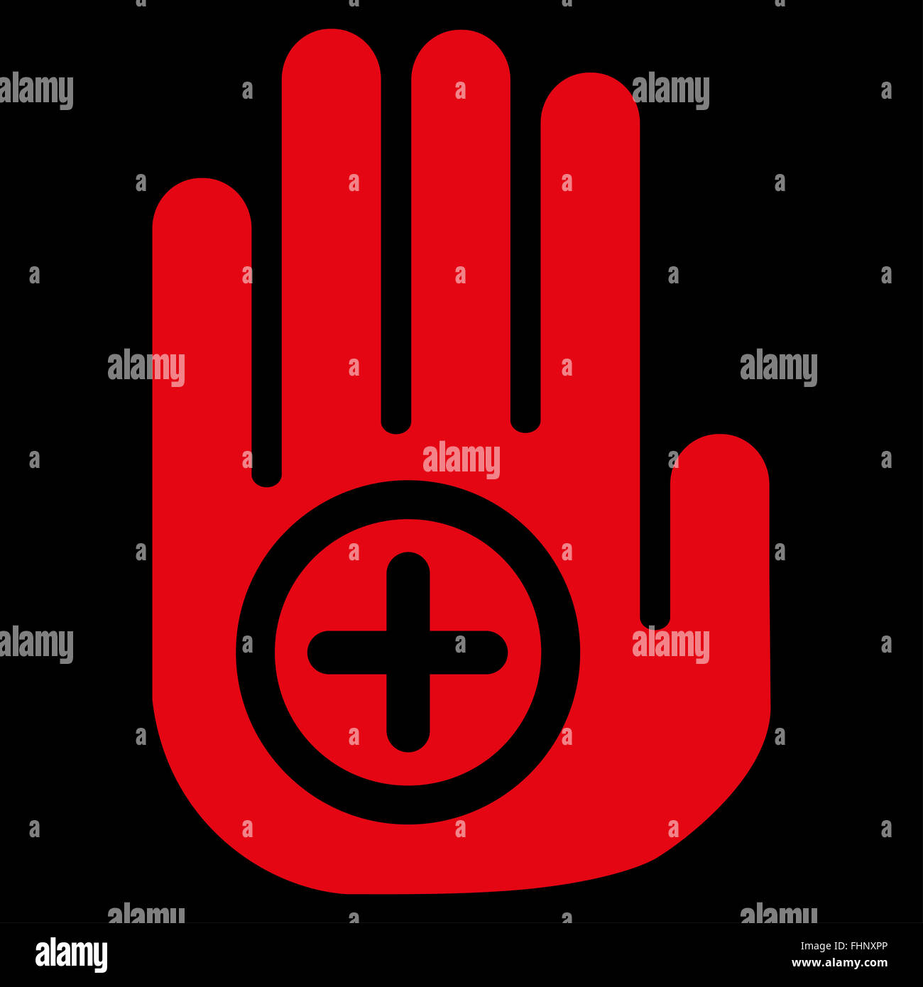 Hand Medical Marker Icon Stock Photo - Alamy