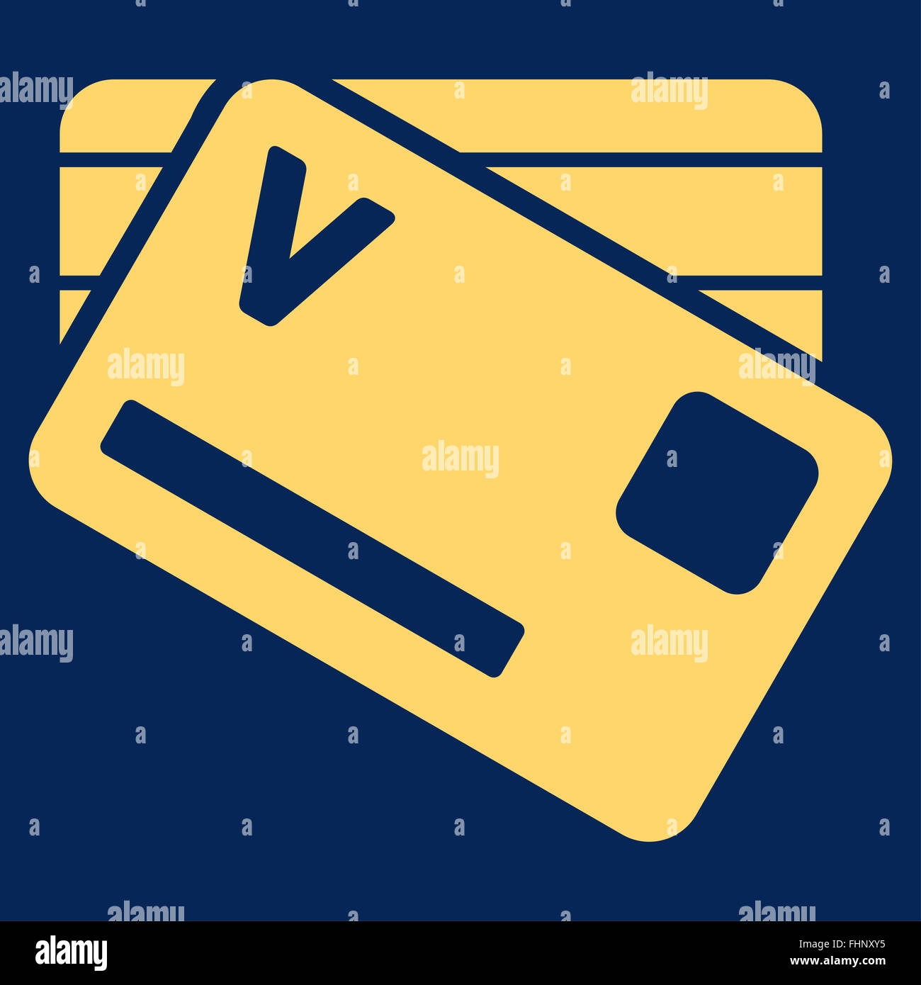 Banking Cards Flat Icon Stock Photo - Alamy