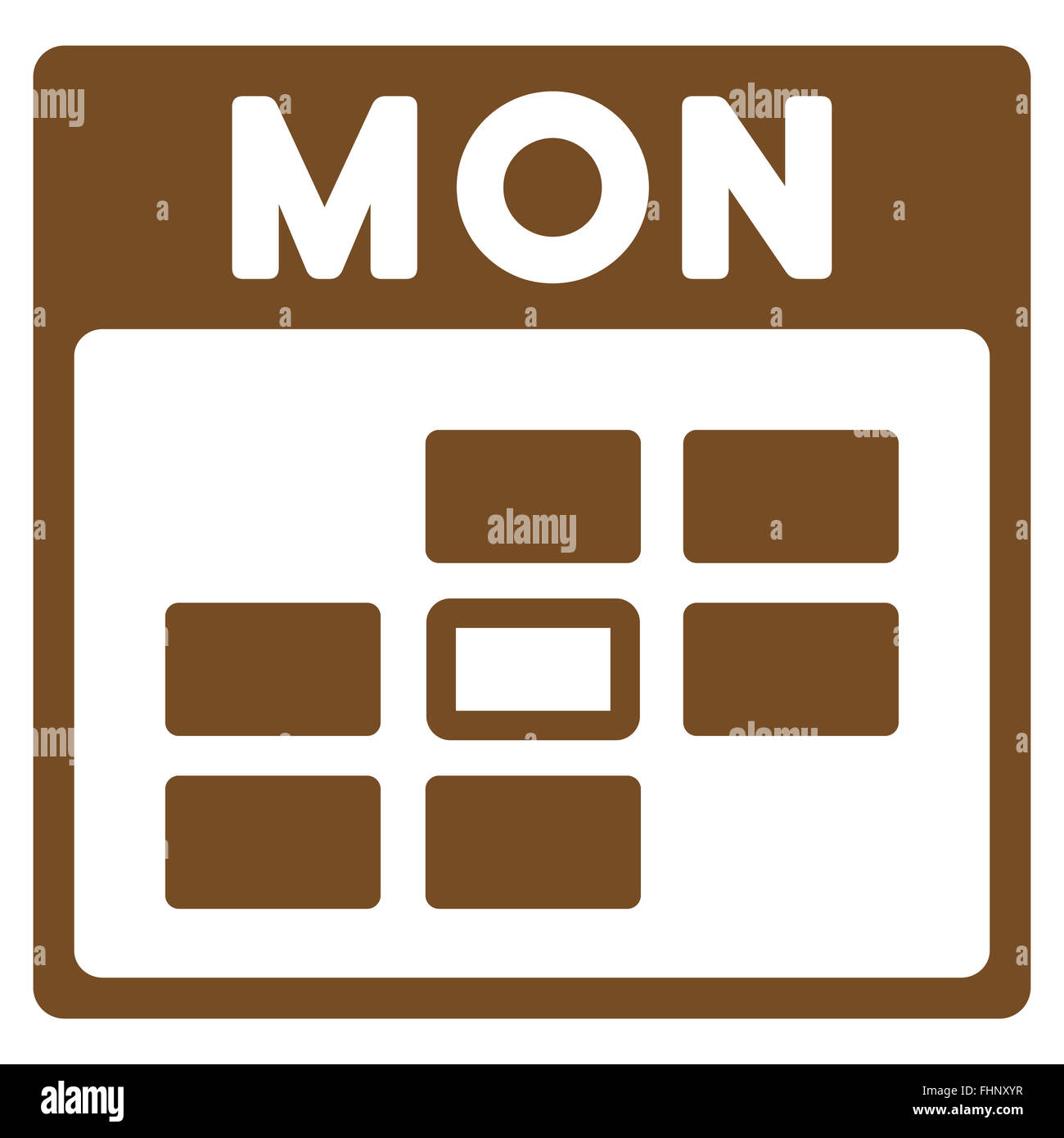 Monday Flat Icon Stock Photo - Alamy