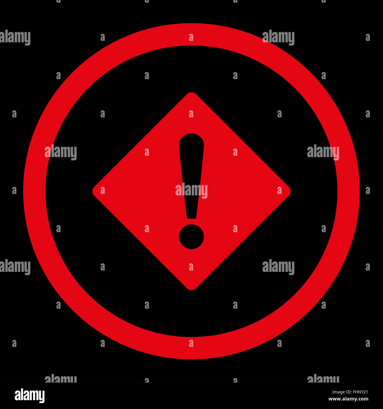 Error flat red color rounded vector icon Stock Photo - Alamy