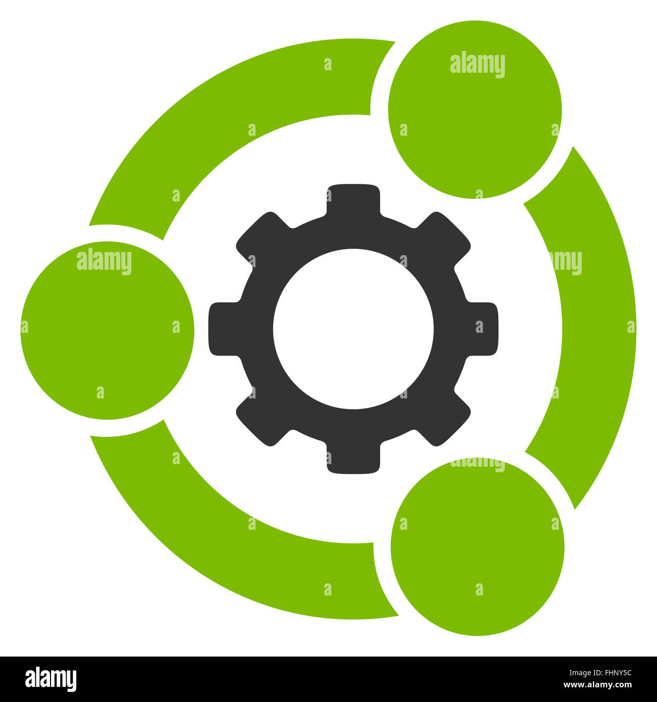 Teamwork Flat Icon Stock Photo - Alamy